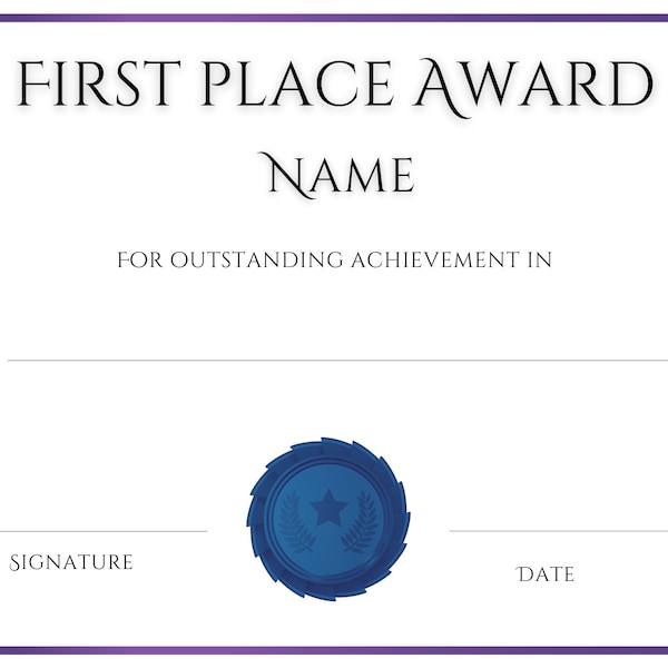 First Place - Etsy