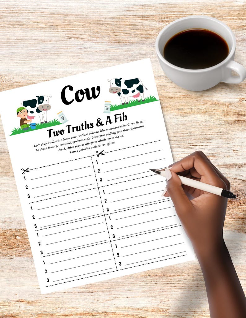 Cow Party Games Bundle: Printable Farm Animal Games (PDF Download) - Etsy