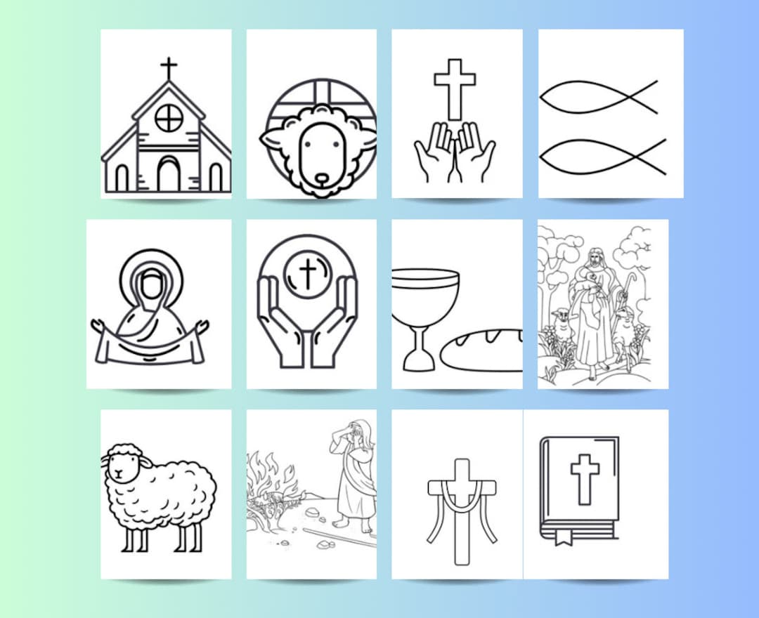 Printable Coloring Sunday School, CCD, Bible Study Class, Christian ...