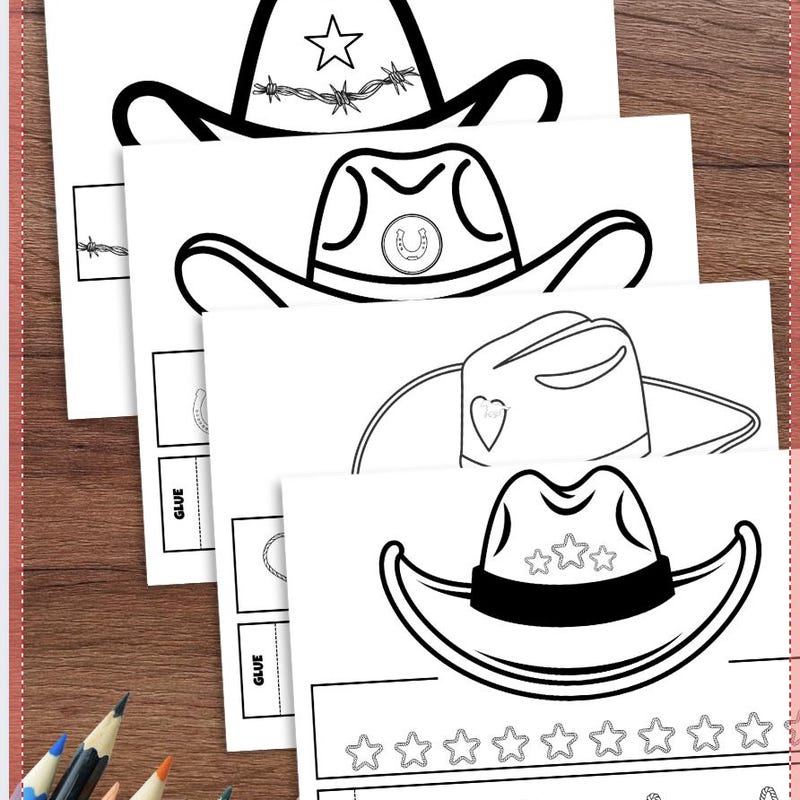Digital Cowboy Craft Paper - Etsy