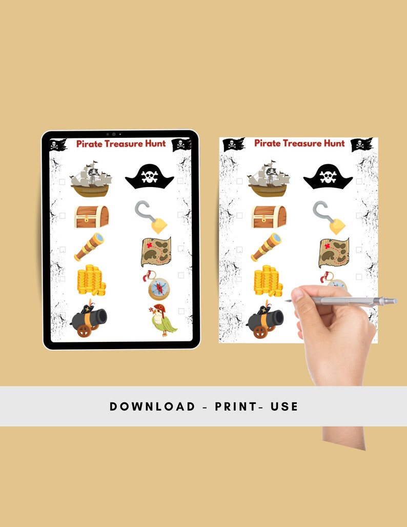 Fun Pirate Treasure Hunt Game for Kids Interactive Picture Based ...