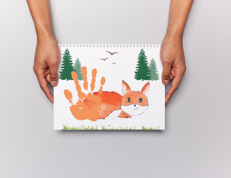 Fox Handprint Art Craft,handprint Art Craft for Preschoolers, Woodland ...