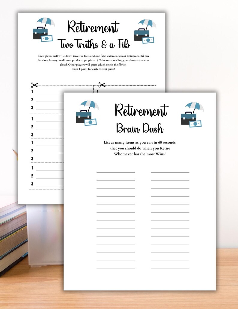 Retirement Party Games,retirement Games Bundle,fun Retirement Party ...