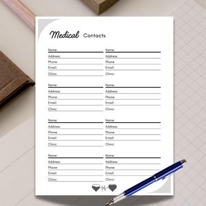Medical Binder,medical Tracker,medical Planner Printable,healthcare ...