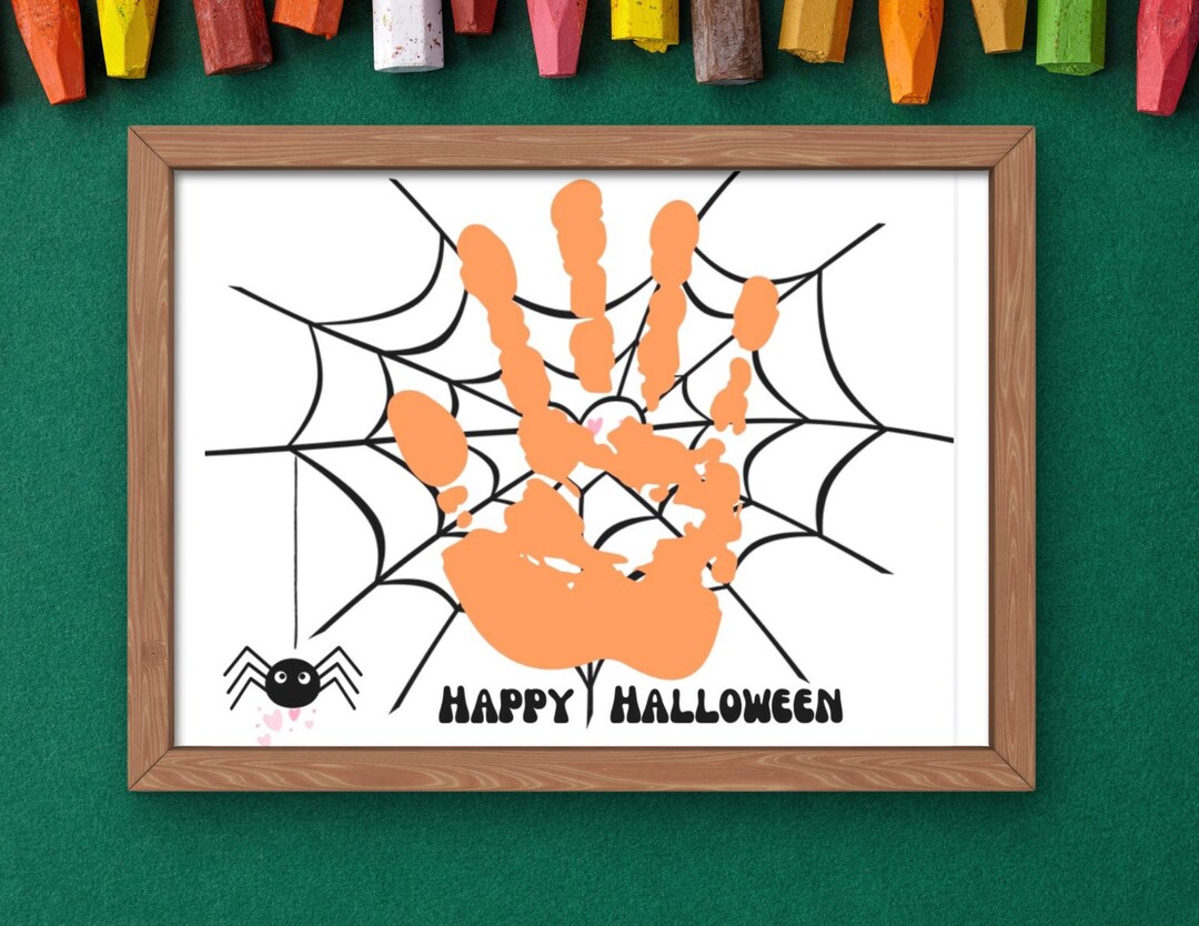Spider Web Handprint Art Craft for Preschool Age Children for the ...