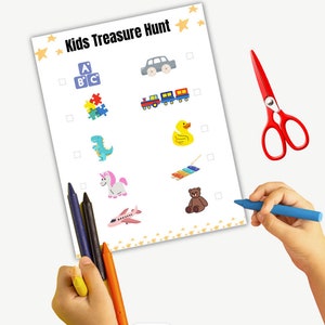 Preschool/ Toddler Picture Based Treasure Hunt Printable Activity ...