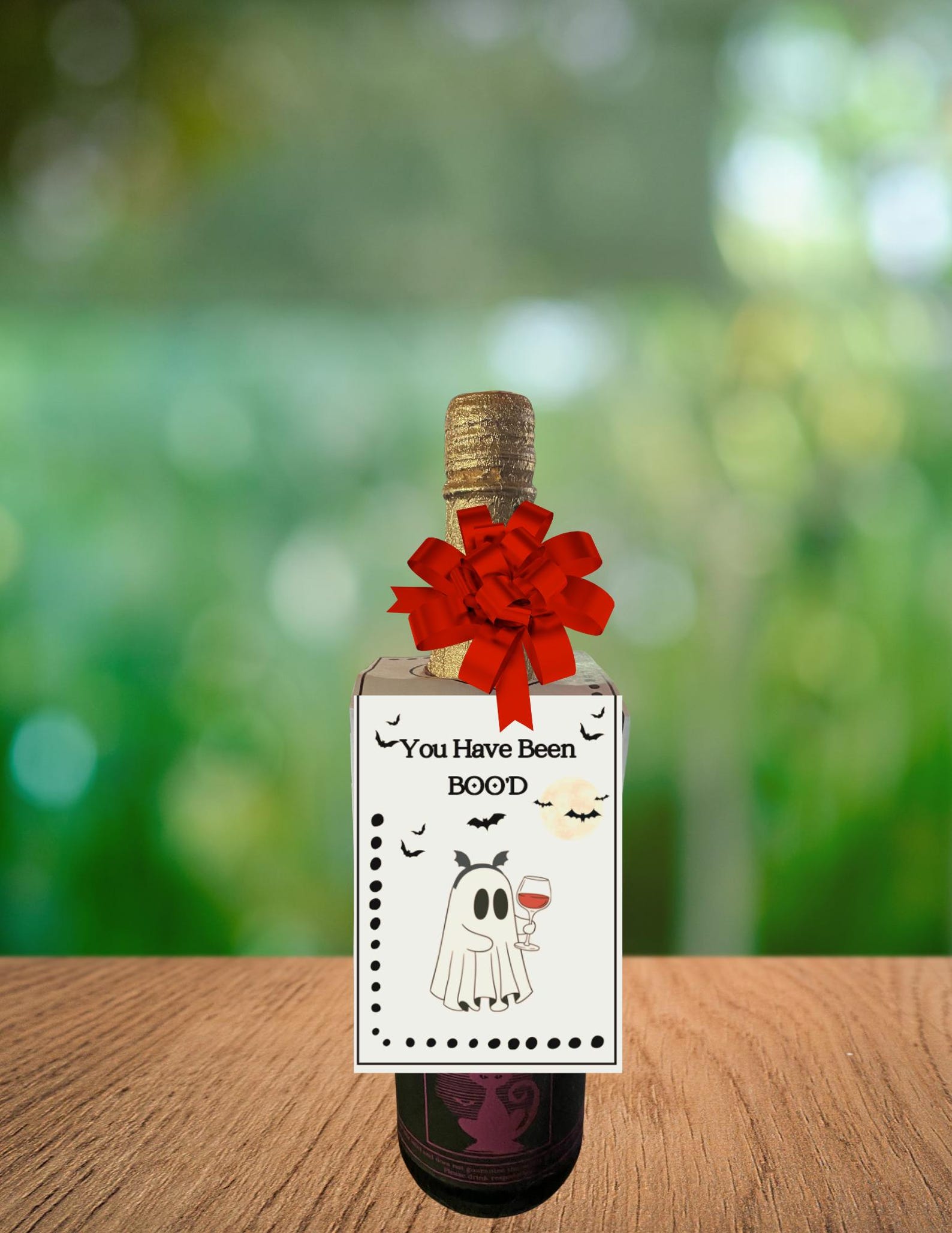 You've Been Boo'd Wine Tag, Halloween Wine Label, Boo'd Wine Tag ...