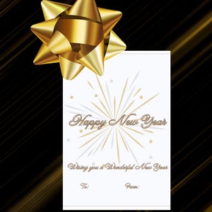 Happy New Years!printable Happy New Year Gift Tags, New Years Themed ...