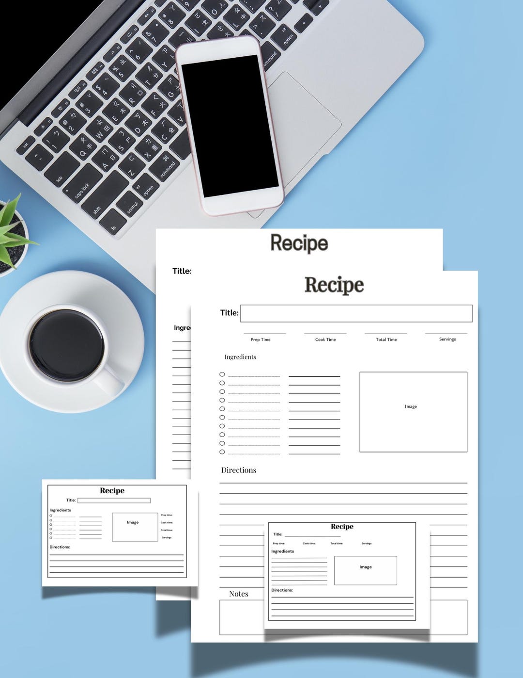 Printable Recipe Card Template, Family Recipes,cooking & Baking Recipe ...