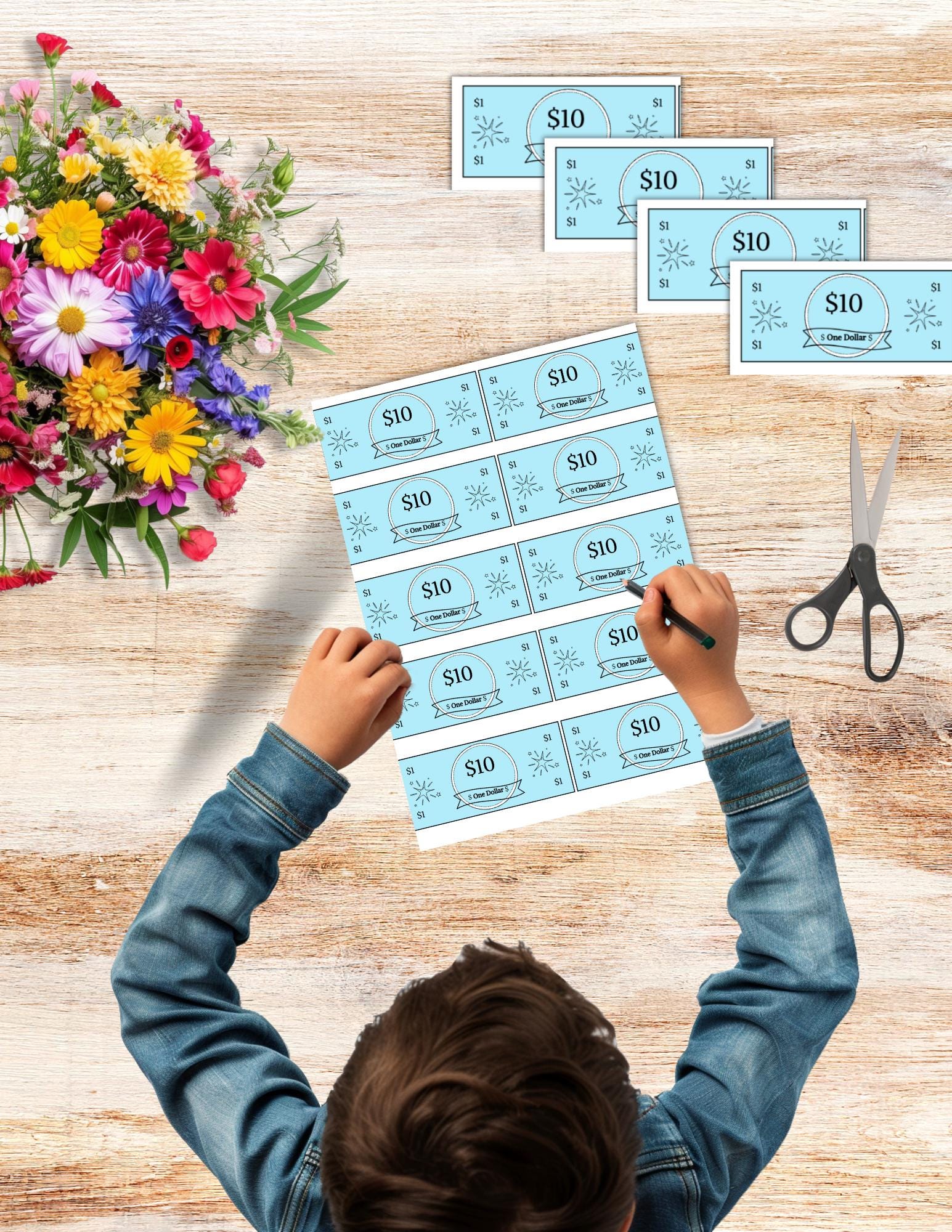 Printable Reward Money, Chore & Behavior Incentive, Faux Money ...
