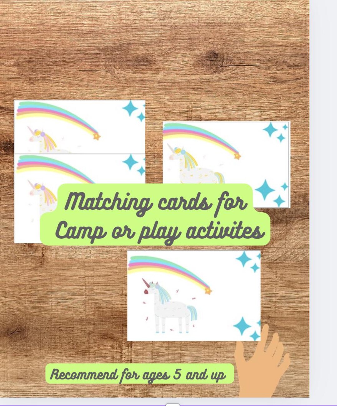 School Aged Level up Unicorn Memory/matching Game for Older Children ...