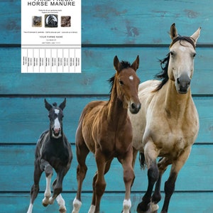 Horse Manure Advertising Poster, Tear Away Flyer Premium Horse Manure ...