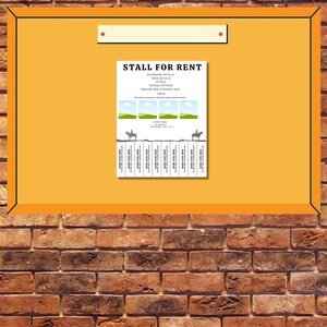 Horse Stall for Rent Advertisement Flyer Poster, Equine Barn Opening ...