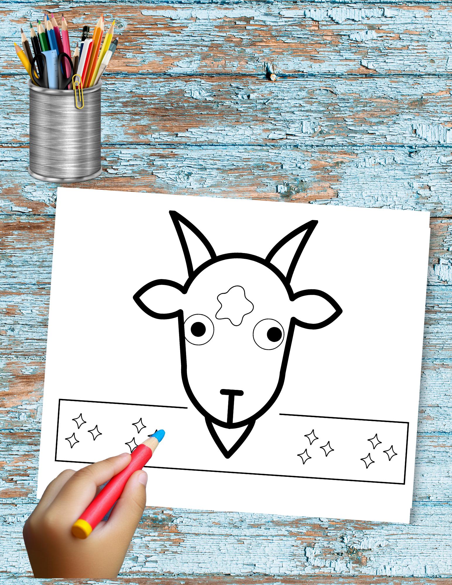 Farm Animal Paper Crown: Kids Coloring Craft Activity (PDF Download ...