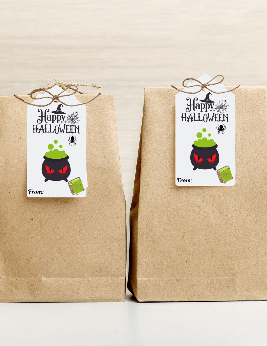 Printable Cauldron Happy Halloween Treat,party, Candy and Favor Tags ...