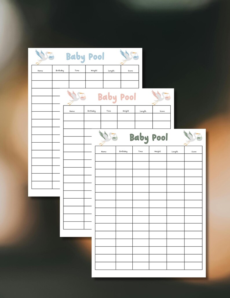 Baby Birth Pool Guess Game, Pregnancy Due Date,baby Shower Prediction ...