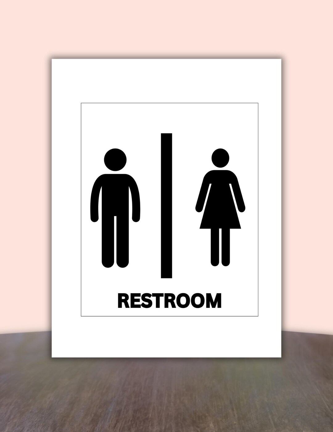 Printable Restroom Sign Pdf,bathroom Sign for Business, Office, Store ...