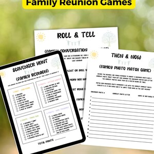 Family Reunion Fun: Family Reunion Game Bundle, Family Reunion ...