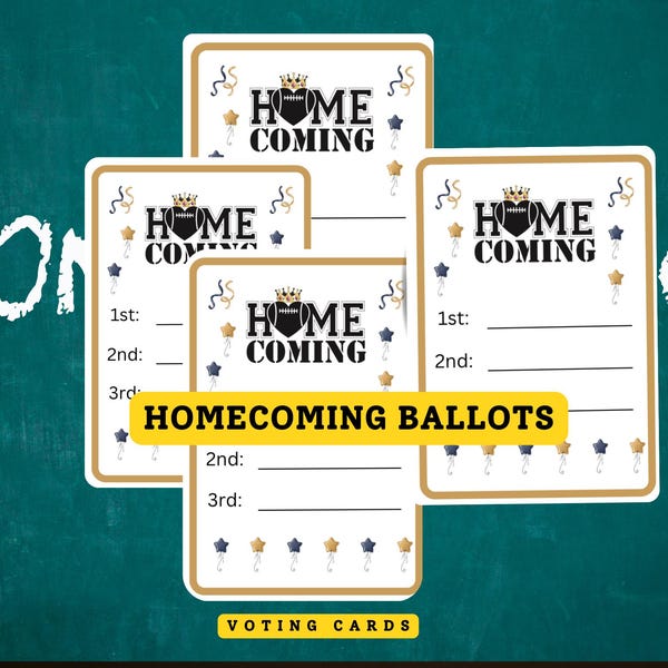 Prom Voting Ballot Printable - Etsy