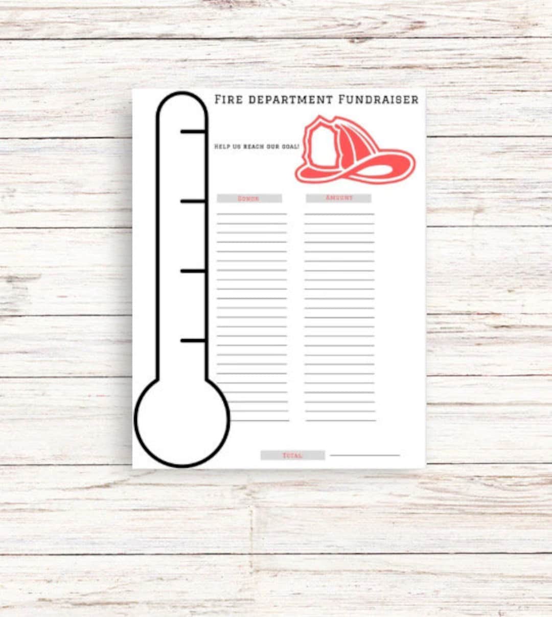 Firefighter/fire Department Fundraising Template:raise Funds Easily ...
