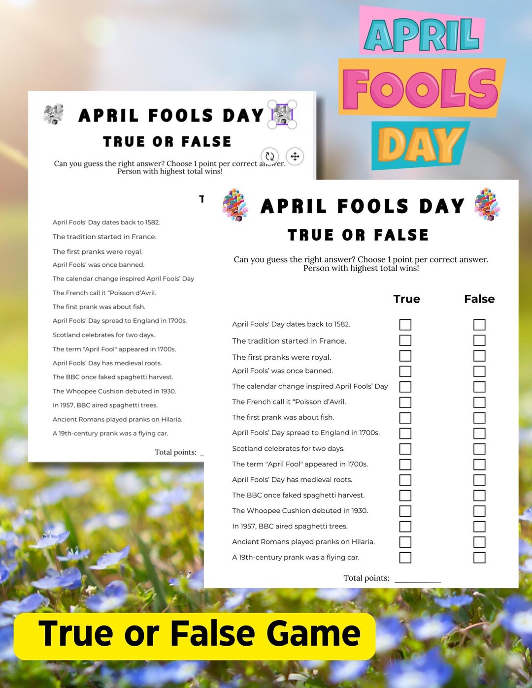 April Fools True or False, April Fools Trivia, Facts & Falsehoods About ...