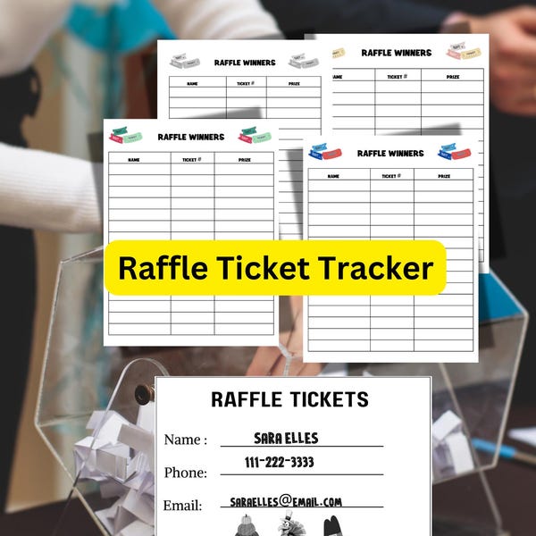 Raffle Sheets - Etsy