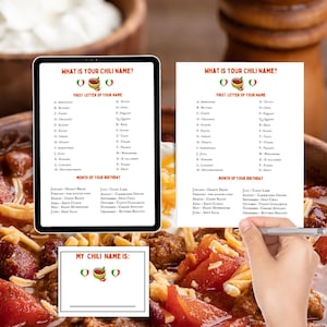 What's Your Chili Name,name Game Generator,what is Your Chili Name ...