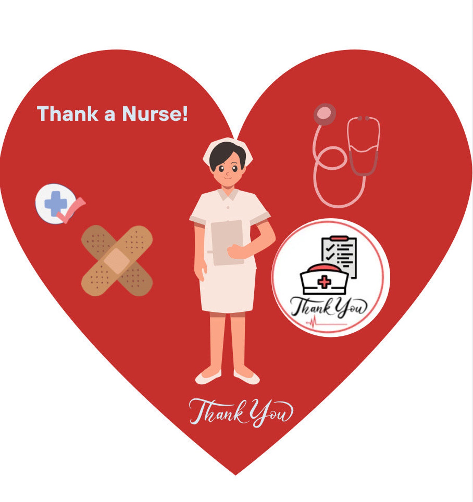 Nurse Appreciation Cupcake Toppers, Cupcake Stickers Dessert ...