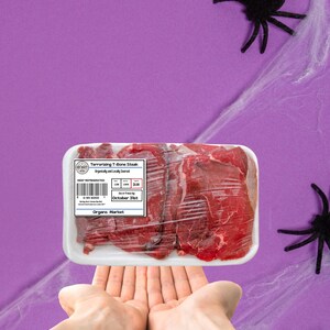 Halloween Fake Meat Labels: Funny Food Pranks, Halloween Food Prank ...