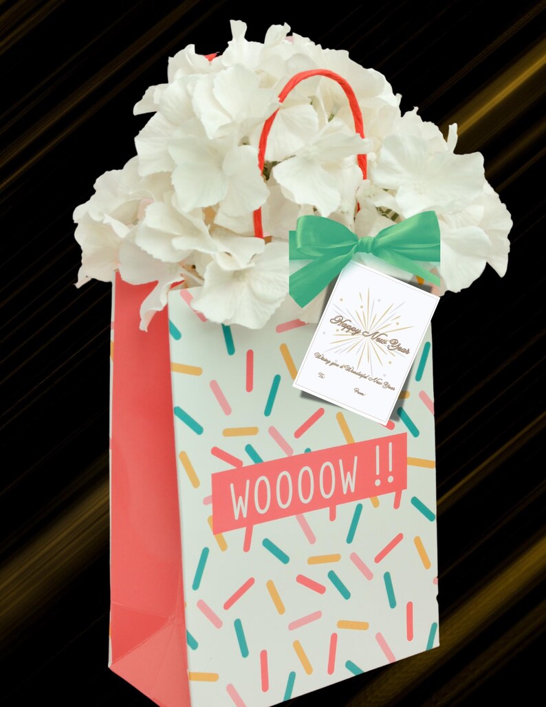 Happy New Years!printable Happy New Year Gift Tags, New Years Themed ...
