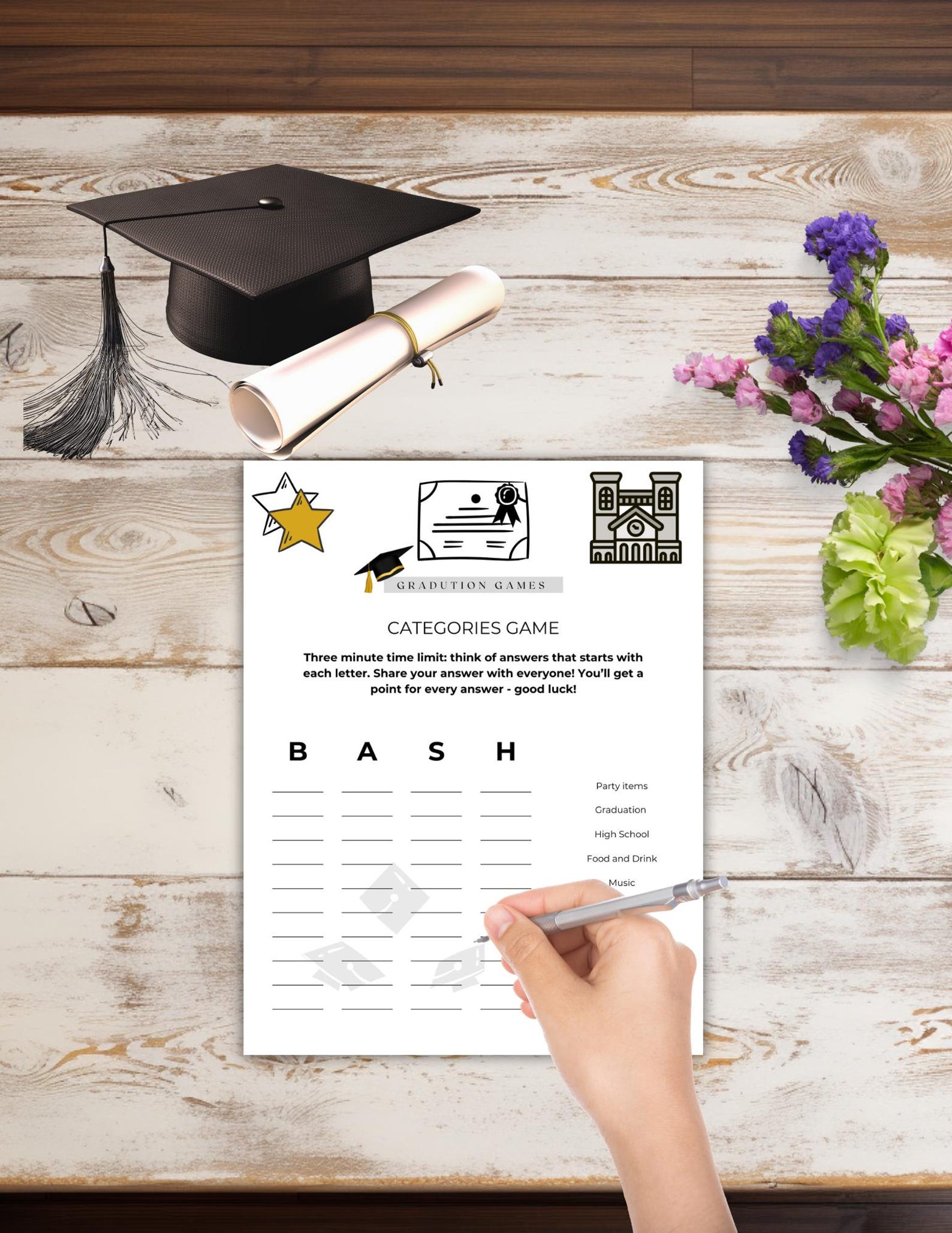 Printable Graduation Games: Graduation Games Bundle – Fun & Easy ...