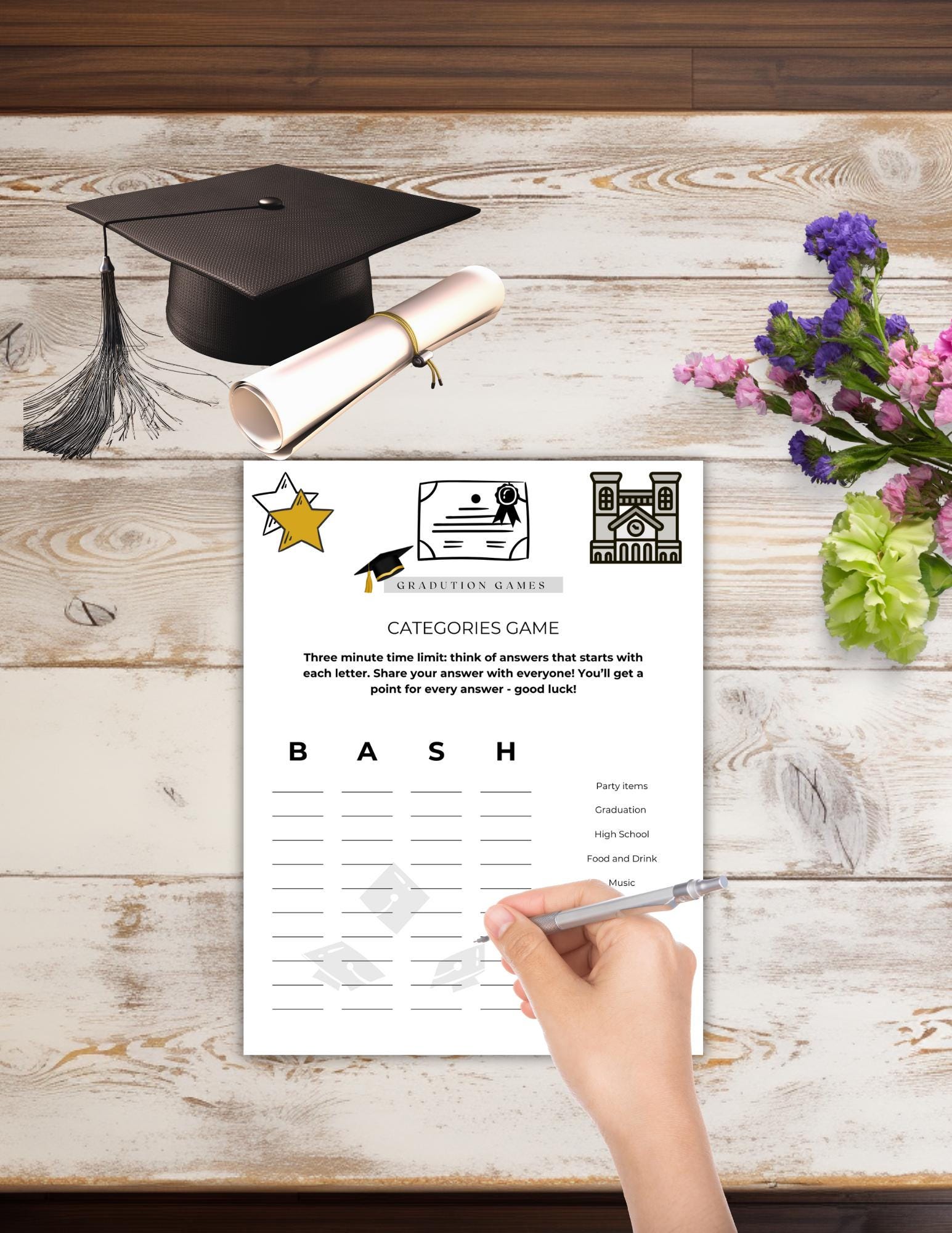 Printable Graduation Games: Graduation Games Bundle – Fun & Easy ...
