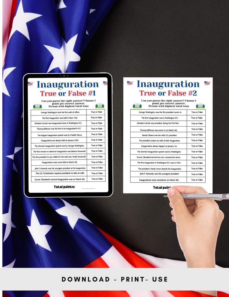 Inauguration Trivia, Inauguration Facts & Falsehoods, Kids and Adult ...