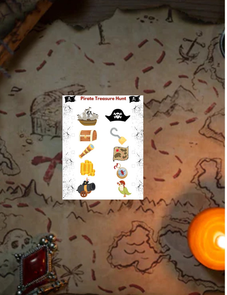 Fun Pirate Treasure Hunt Game for Kids Interactive Picture Based ...
