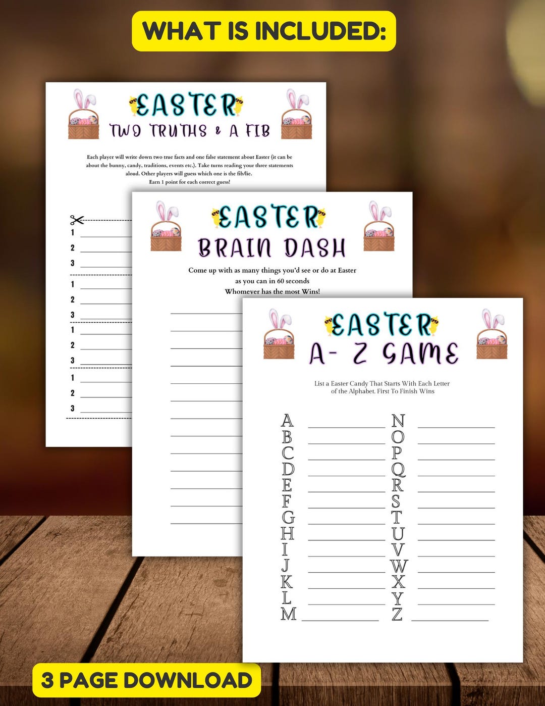 Easter Party Game Bundle,printable Easter Party Activities, Easter ...