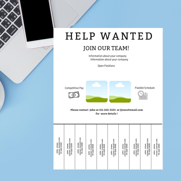Help Wanted Sign - Etsy
