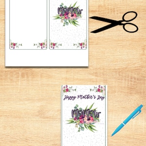 Printable Mamaw Card for Mothers Day;happy Mother’s Day Mamaw Card for ...