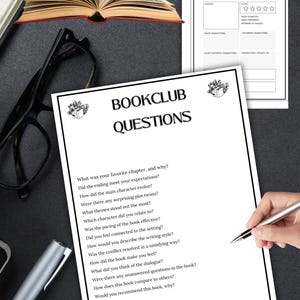 Book Club Discussion Guide Kit, Templates Kit for Bookclub, Bookclub ...