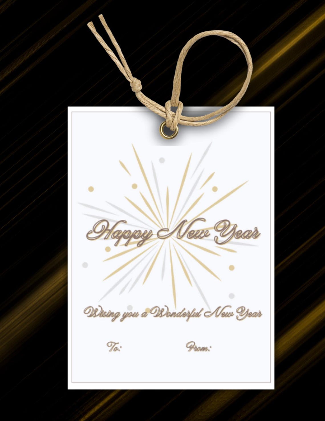Happy New Years!printable Happy New Year Gift Tags, New Years Themed ...