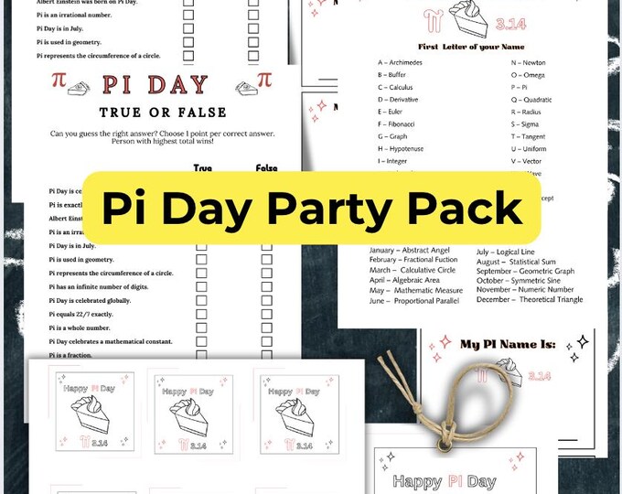 Pi Day Name Game, Pi Day Printable Games, Math Pi Day Activities, Math ...