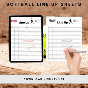 Baseball Line Up,baseball Line up Card Template, Batting Line up ...