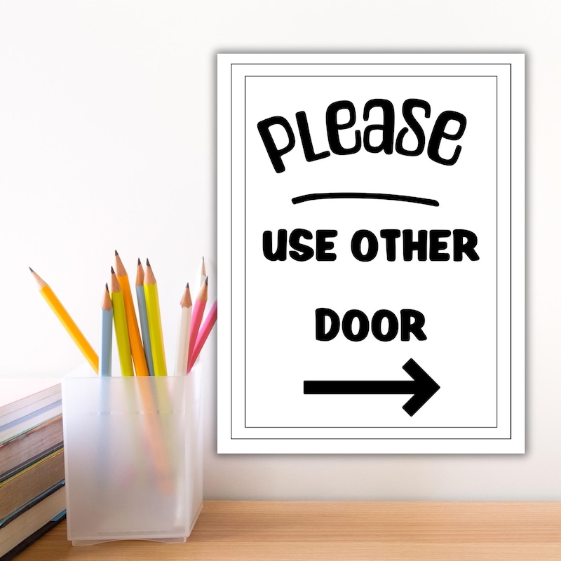 Please Use This Door Sign - Etsy