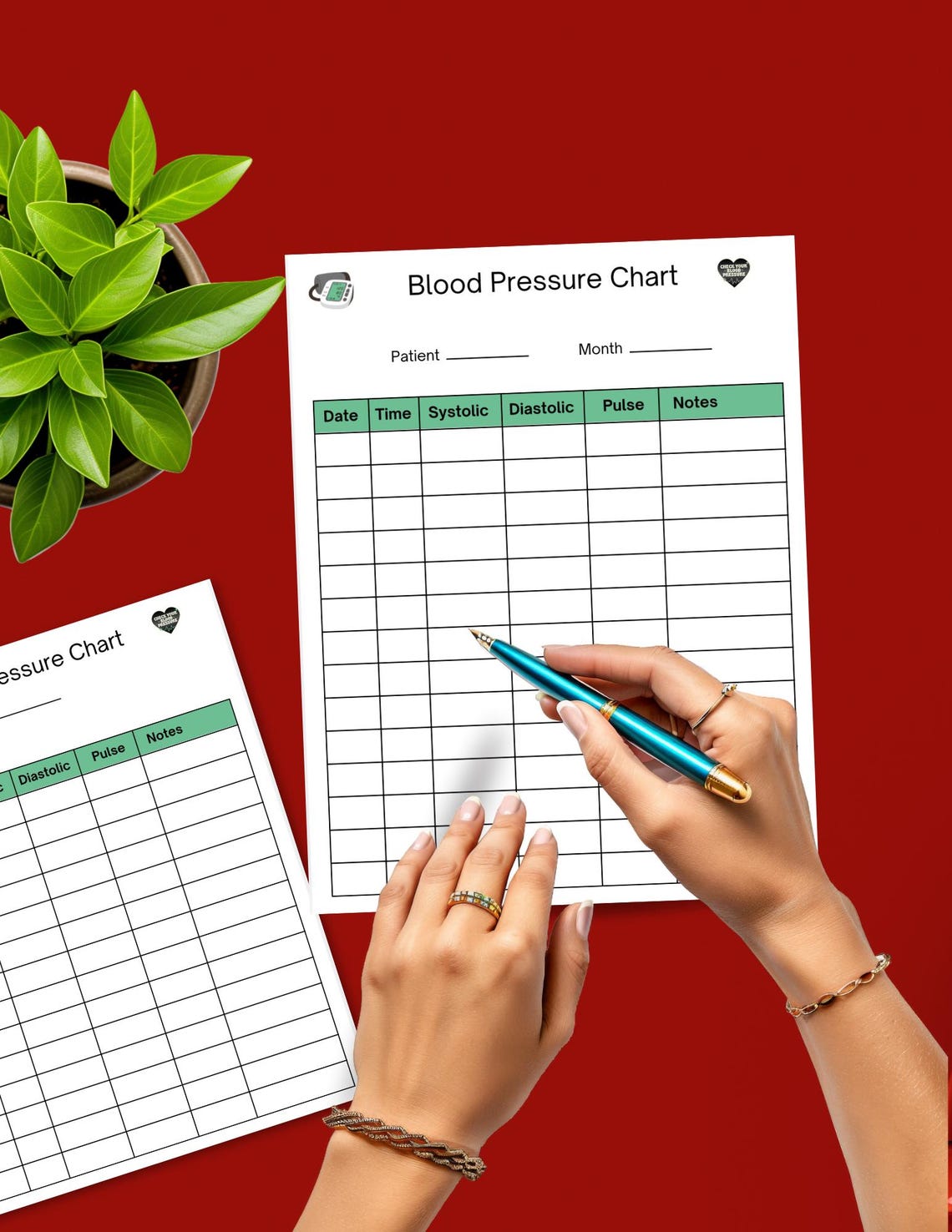 Printable Blood Pressure Chart,printable Blood Pressure Tracker ...