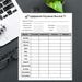 Equipment Loan Tracker Printable,payment Record Sheet,business ...