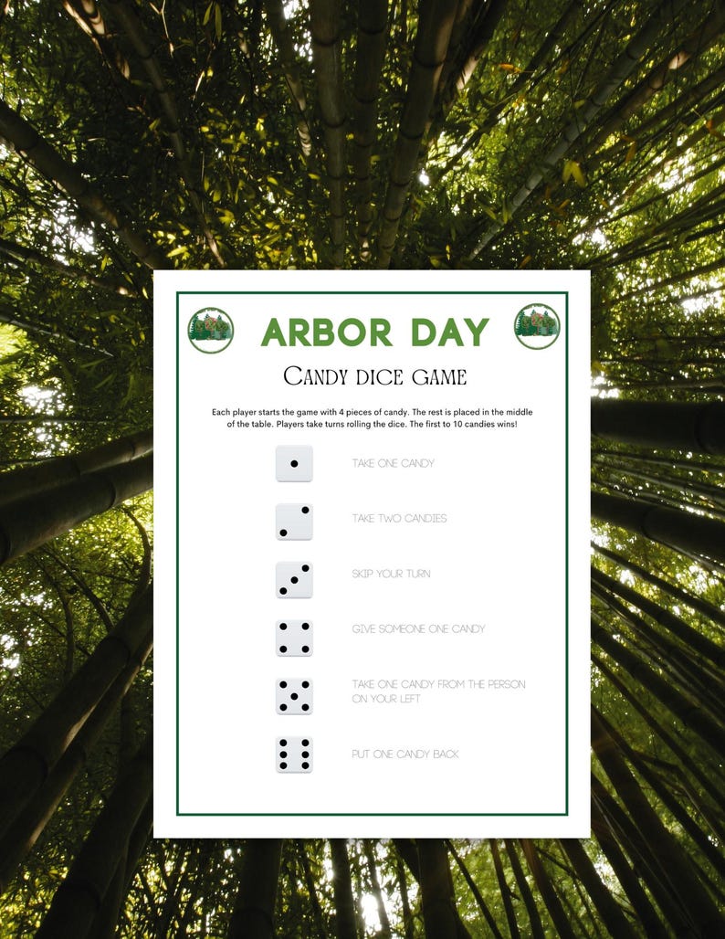 Arbor Day Game Bundle,printable Activities, Worksheets, Arbor Day Games ...