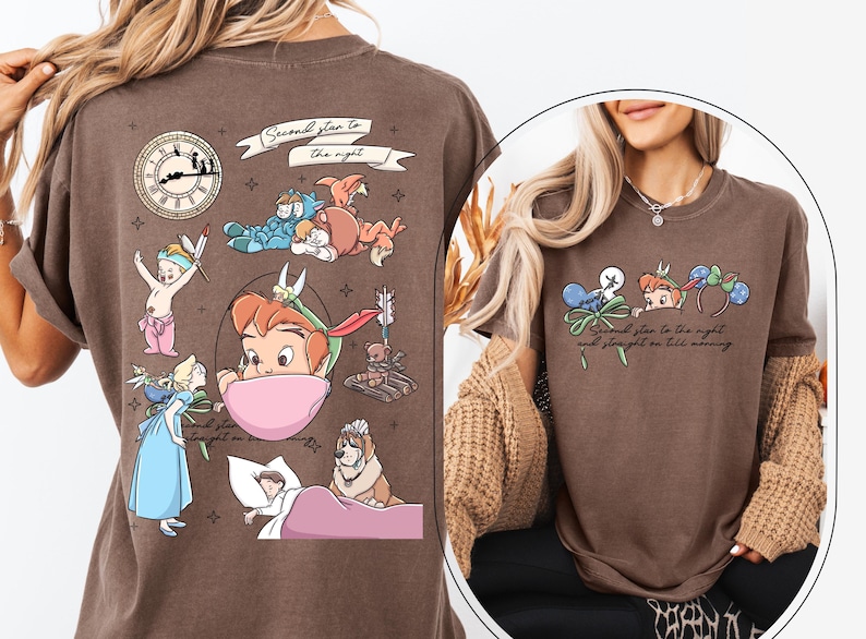 Comfort Colors Disney Peter Pan Shirt, Second Star to the Right and ...