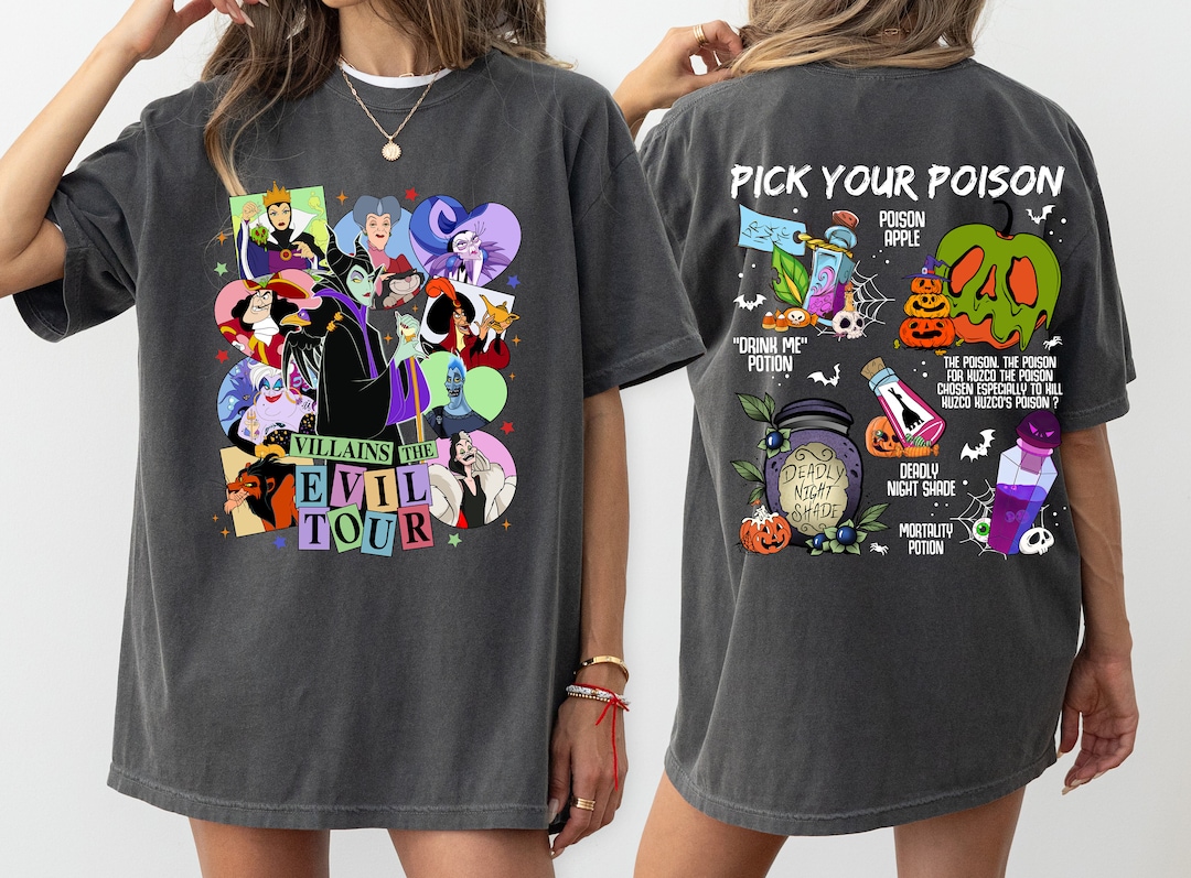 Villains Pick Your Poison Shirt,magic Kingdom Villains Shirt ...