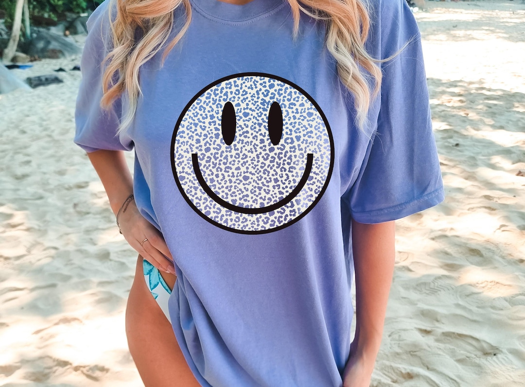 Comfort Colors Smile Face Shirt, Smile Face T-shirt, Smiley Face Shirt ...