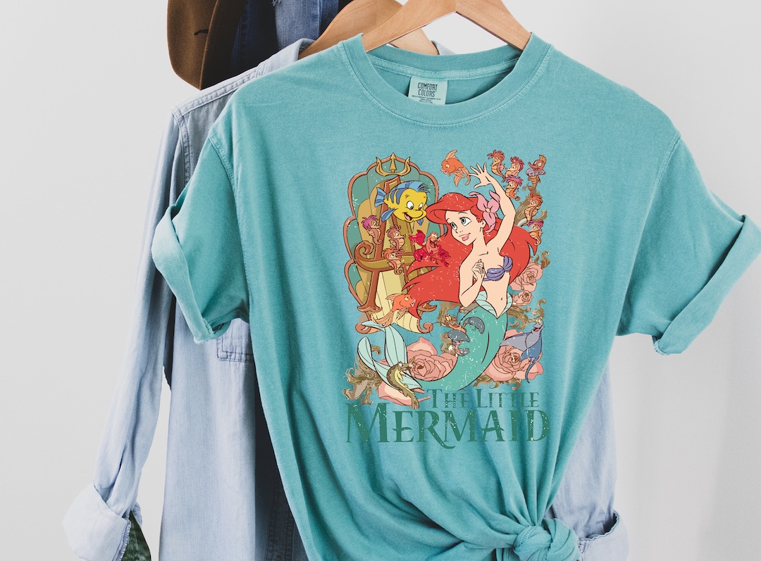 Comfort Colors the Little Mermaid Shirt, Disney Ariel T-shirt, Women's ...
