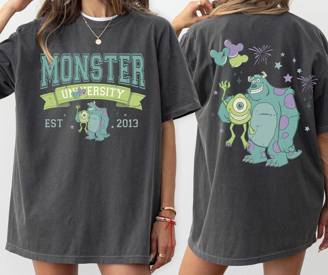 Comfort Colors Vintage Monsters University Shirt, Cartoon Monsters ...